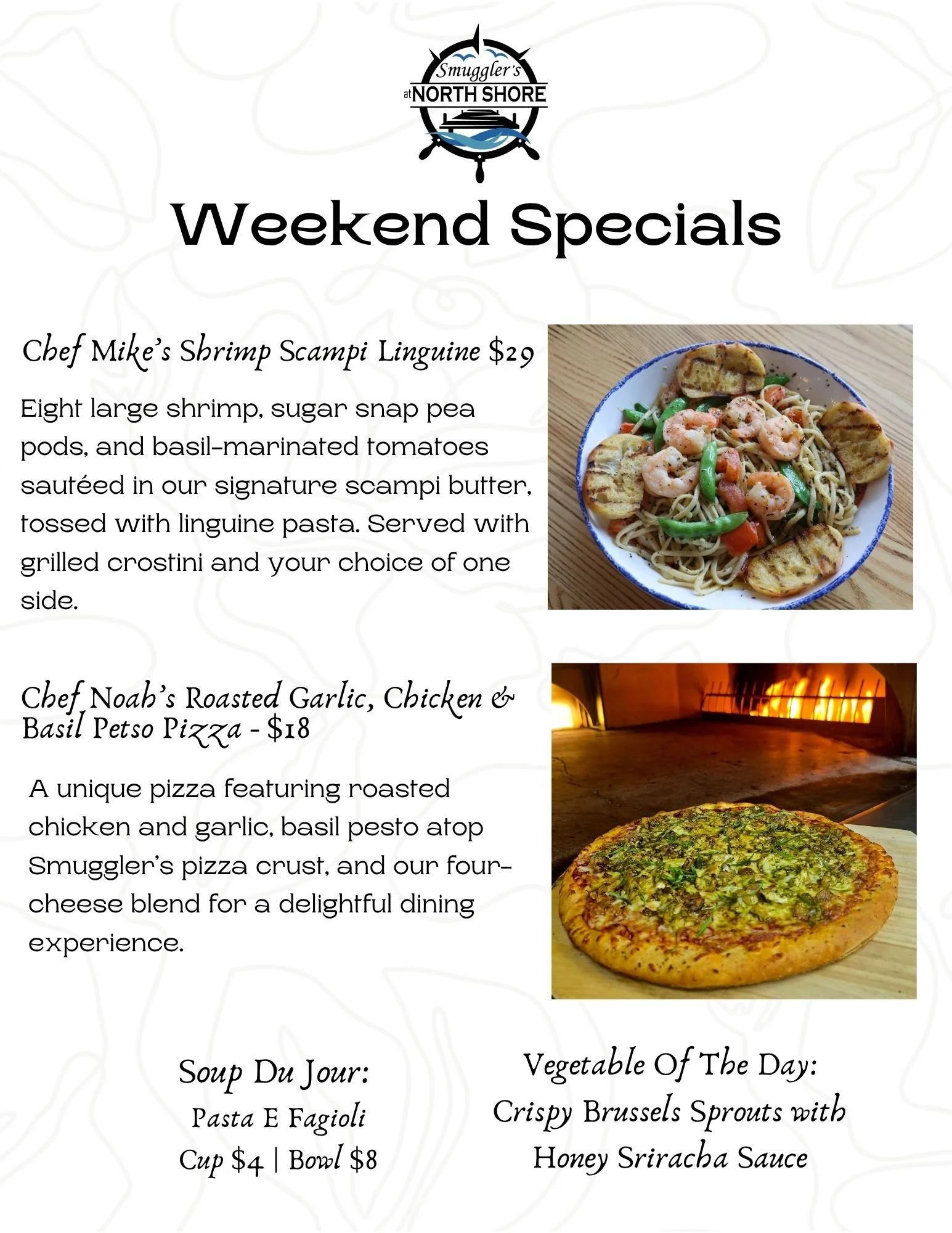 Weekend Specials — Smugglers At North Shore