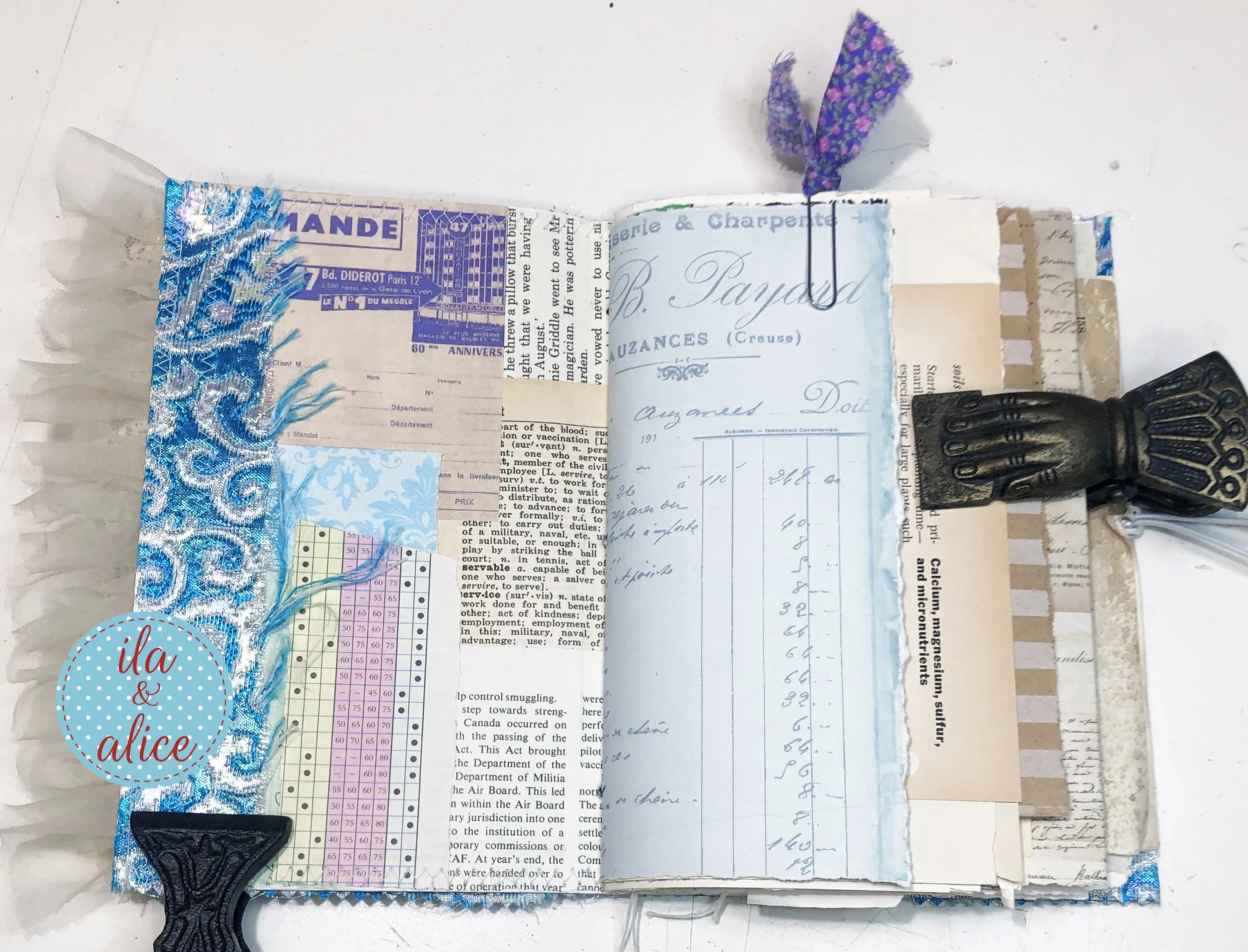 Soft Fabric Cover Junk Journal | Handmade Journal Process — ila and alice