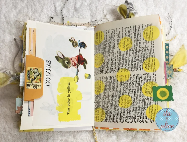 Yellow Monochromatic Handmade Junk Journal | Vintage Ephemera & Slow ...