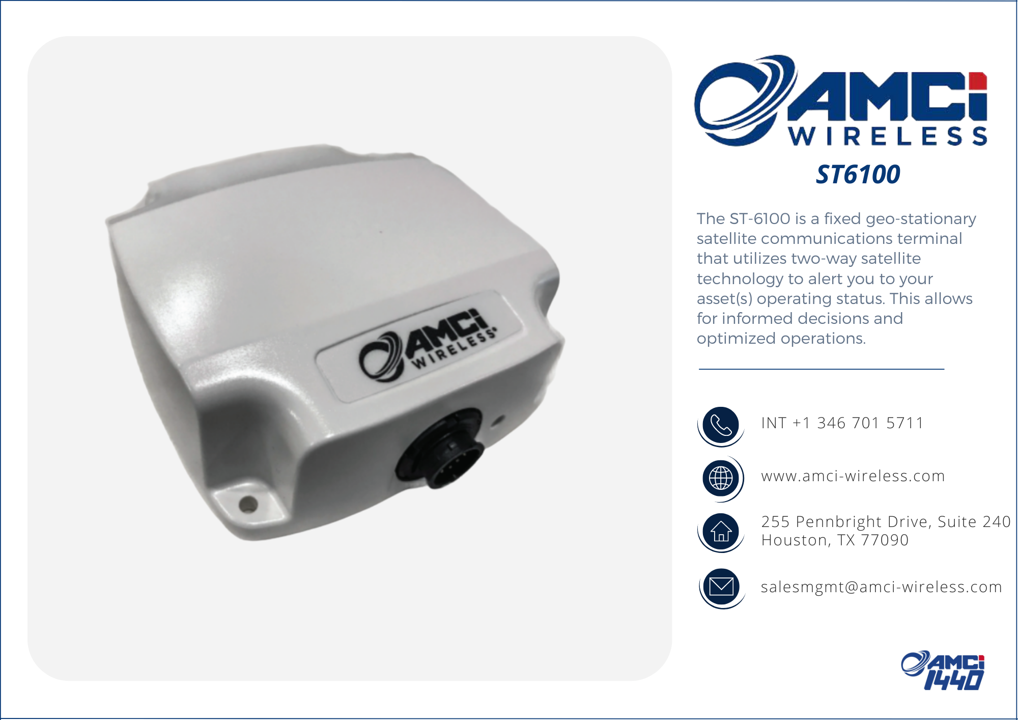 ST6100 BROCHURE — AMCi Wireless