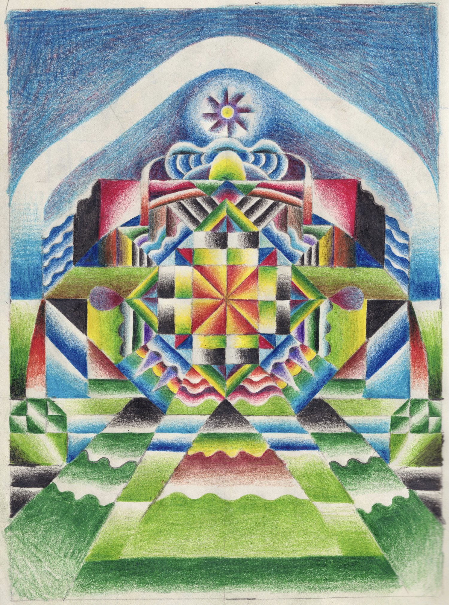 Easy Abstract Colored Pencil Drawings