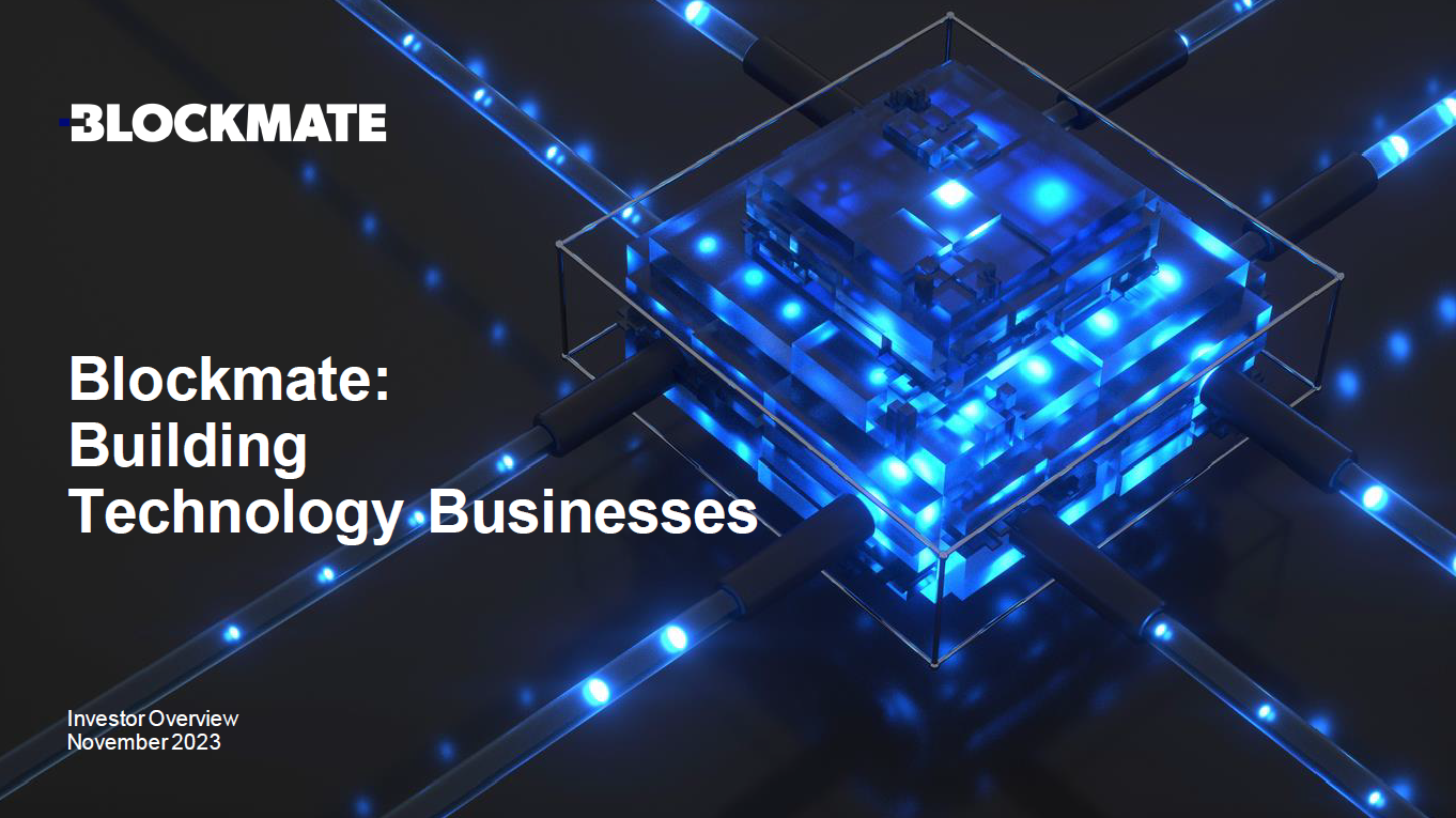 Investor Centre — Blockmate
