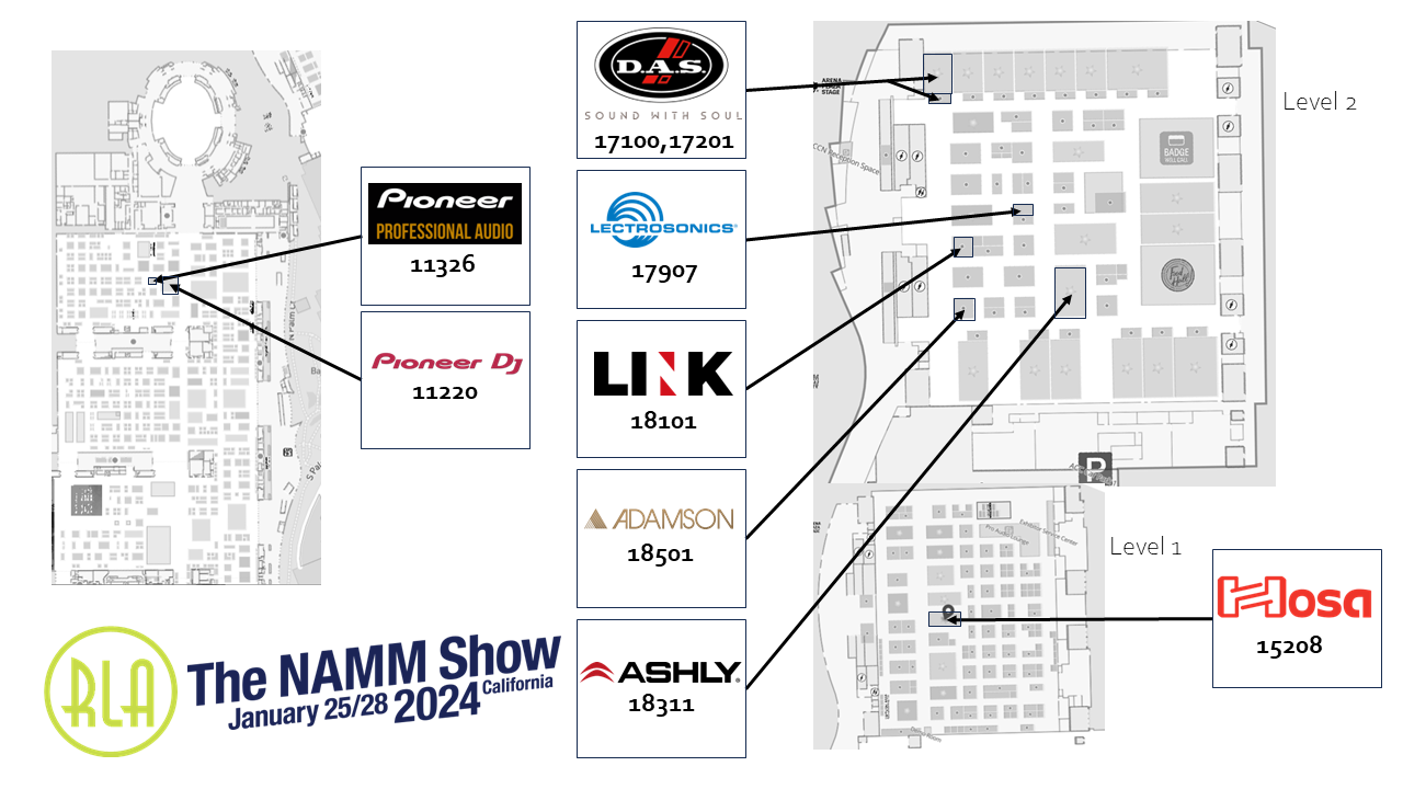 RLA at NAMM 2024 — Robert Louis Associates