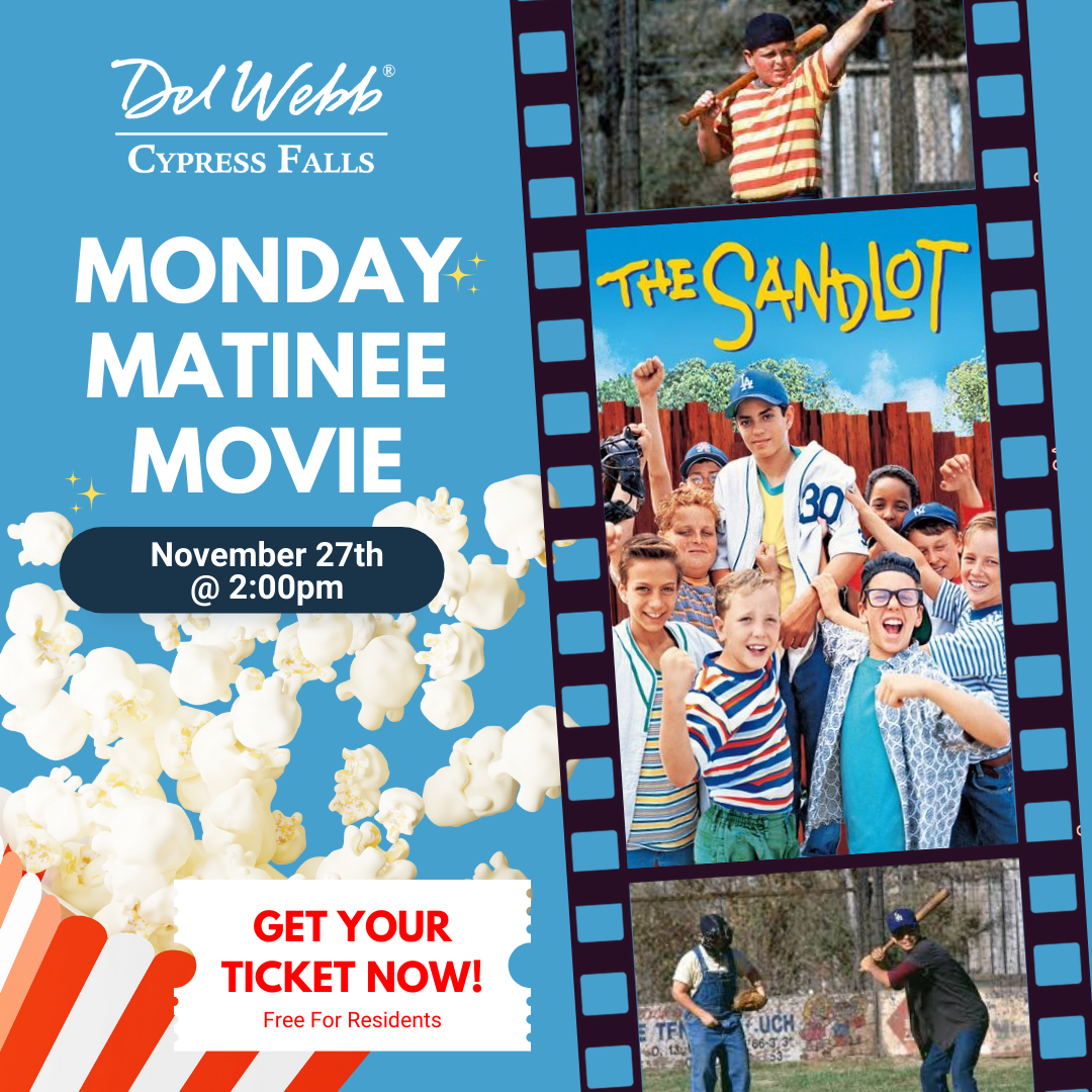 Monday Matinee Movie: The Sandlot — Cypress Falls at The Woodlands