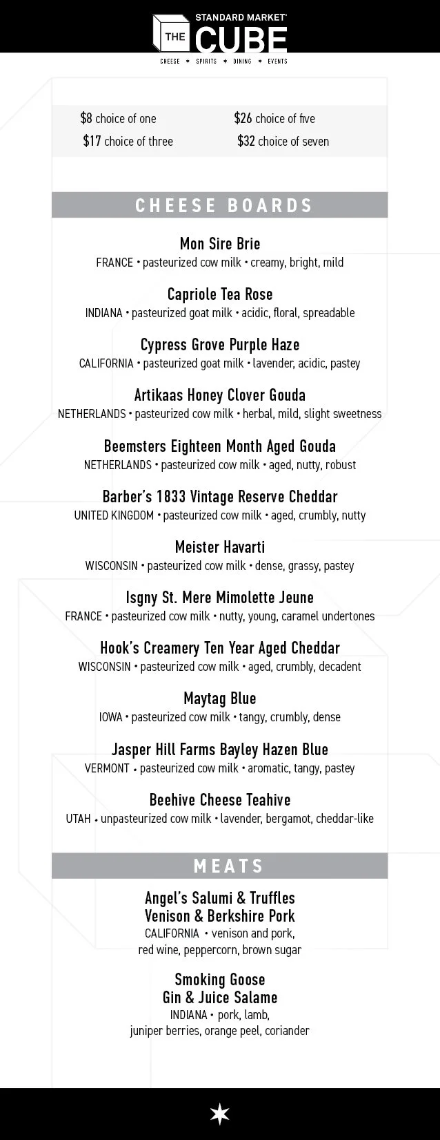 The Cube: Wine, Beer & Cheese Bar — STANDARD MARKET