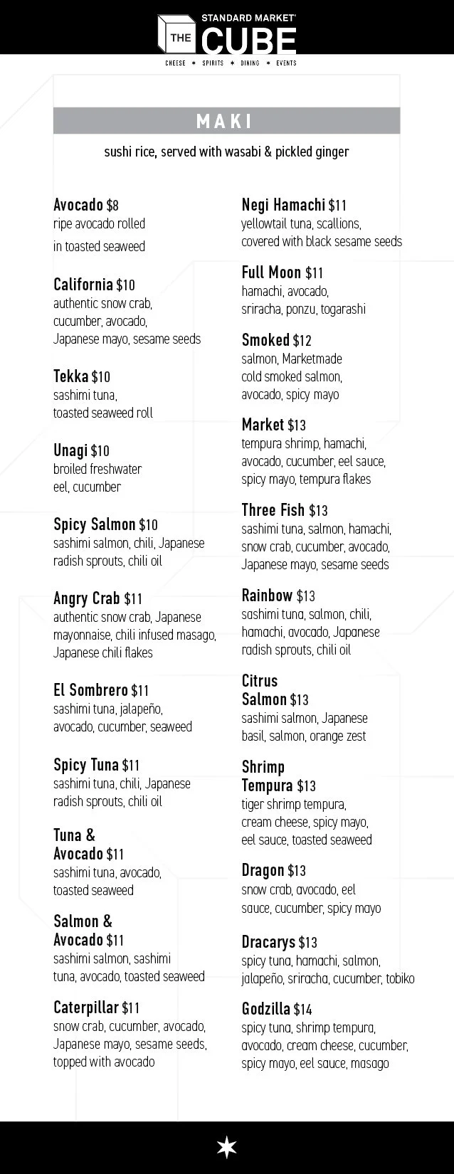 The Cube: Wine, Beer & Cheese Bar — STANDARD MARKET