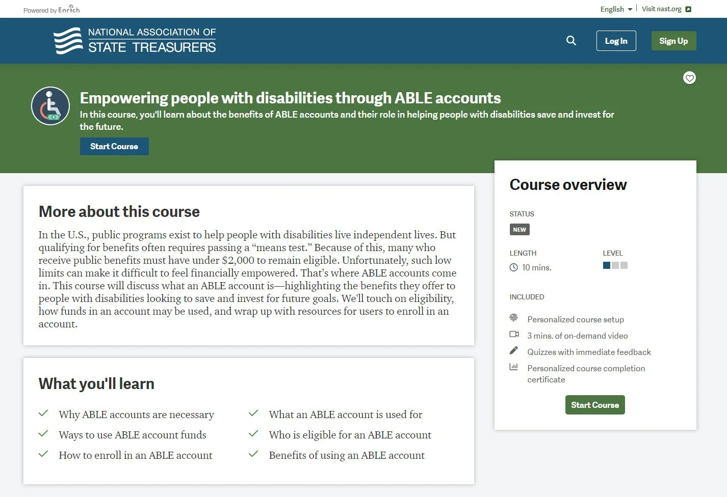 Learning Module — ABLE today