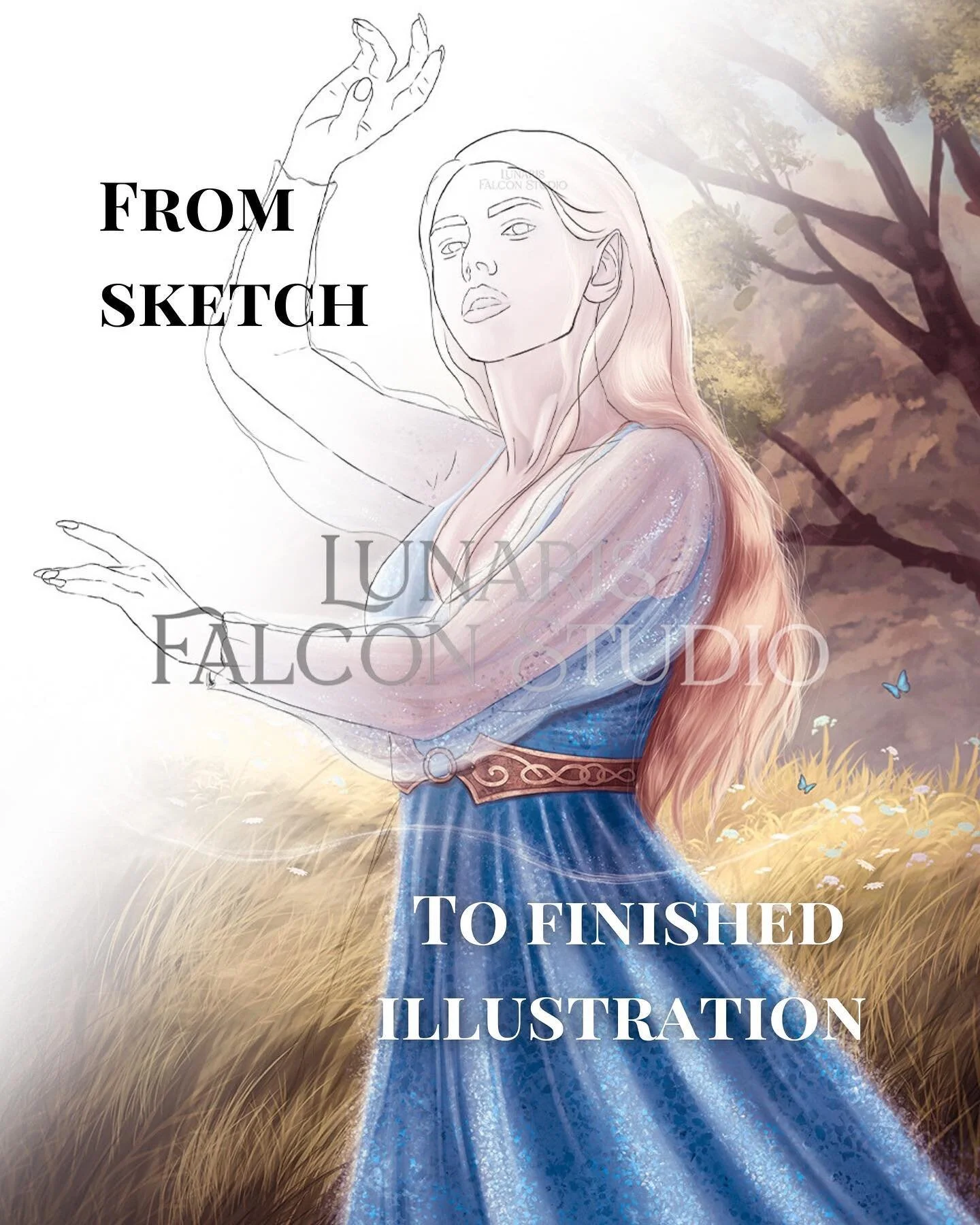 Fantasy Book Artist & Illustrator | Lunaris Falcon Studio