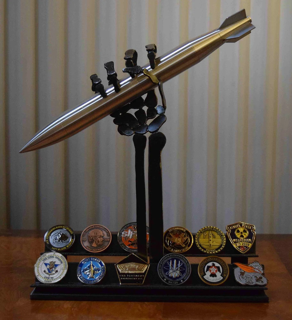 Challenge Coin Stand— Scav Eng | USA Handmade Outdoor Goods & Custom Builds