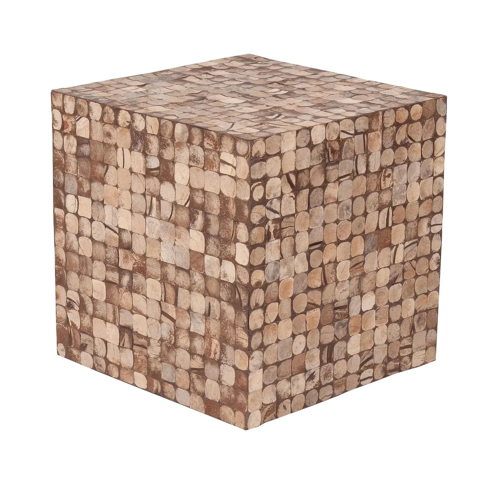 Pop Stool With Coconut Tiles - JATI VISIONS