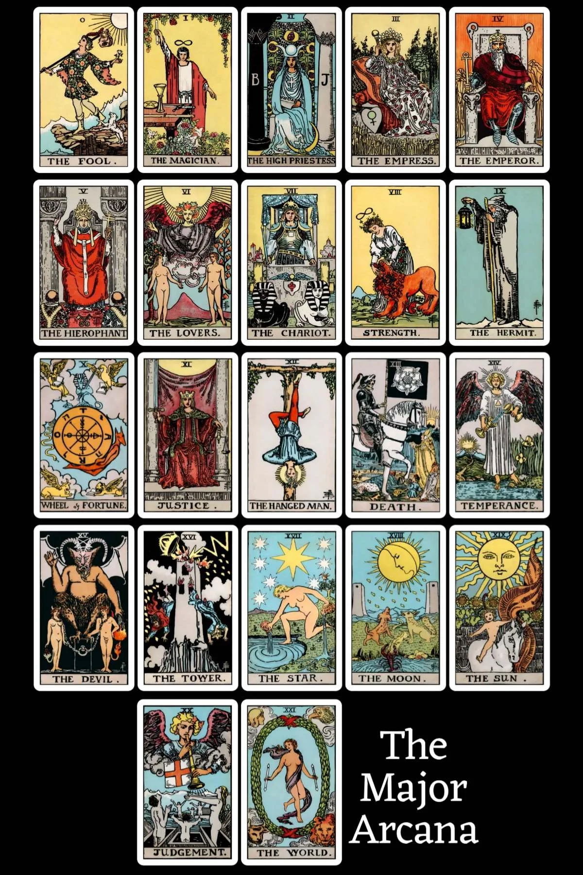 Tarot Cards Major Arcana List Instant Archetypes A Toolkit To Imagine