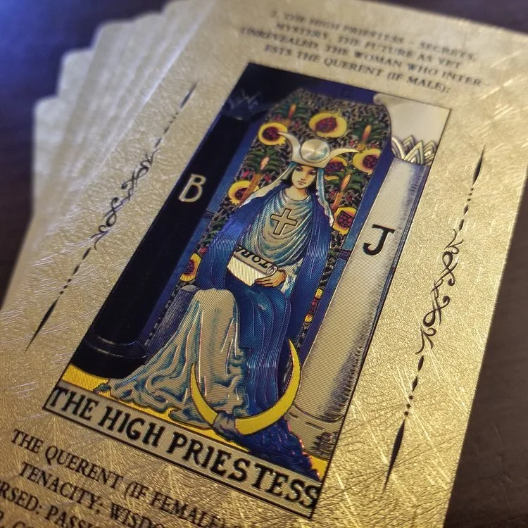 Gold Foil Tarot Cards with Meanings