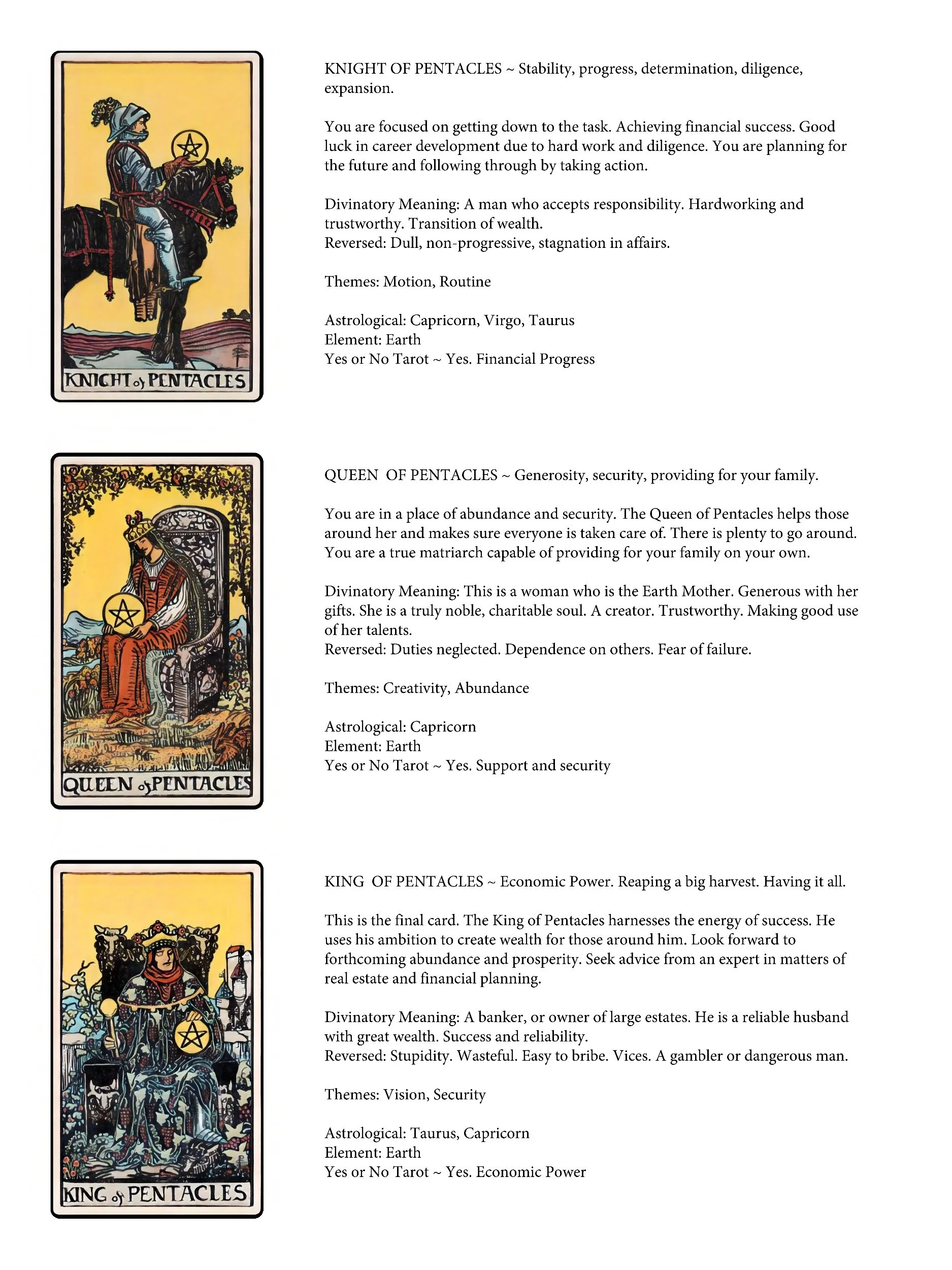 Rider Waite Tarot Guidebook pdf