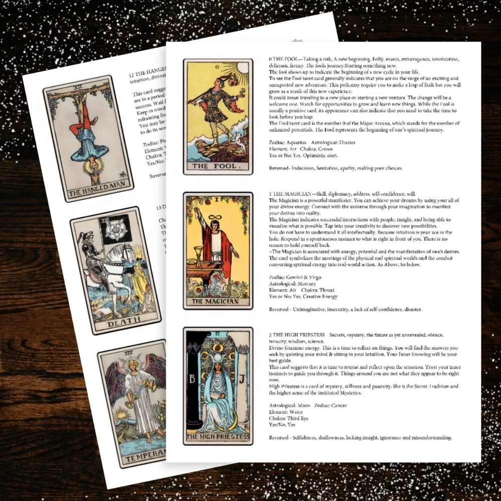 Tarot Guide Book