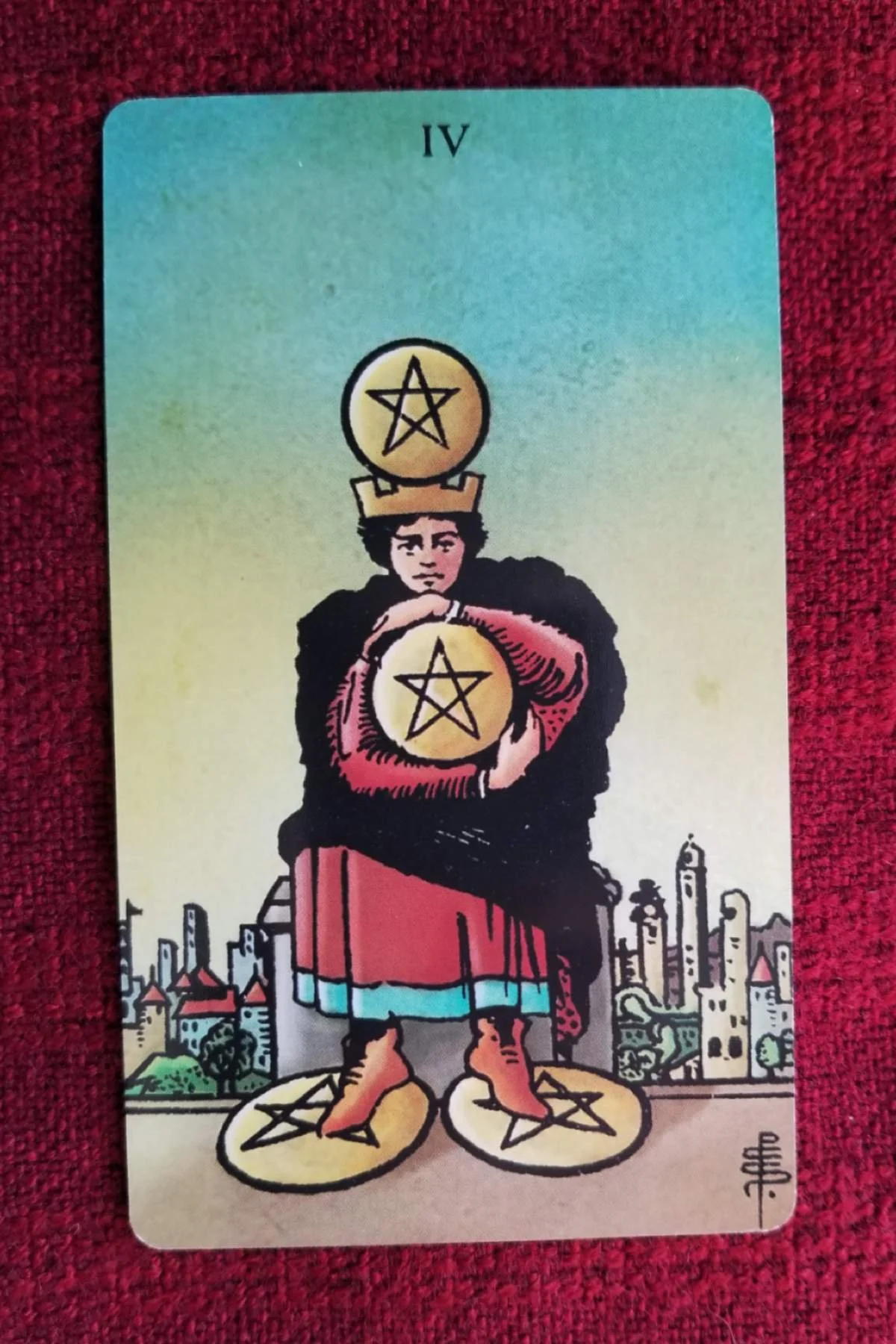 Daily Tarot Four of Pentacles