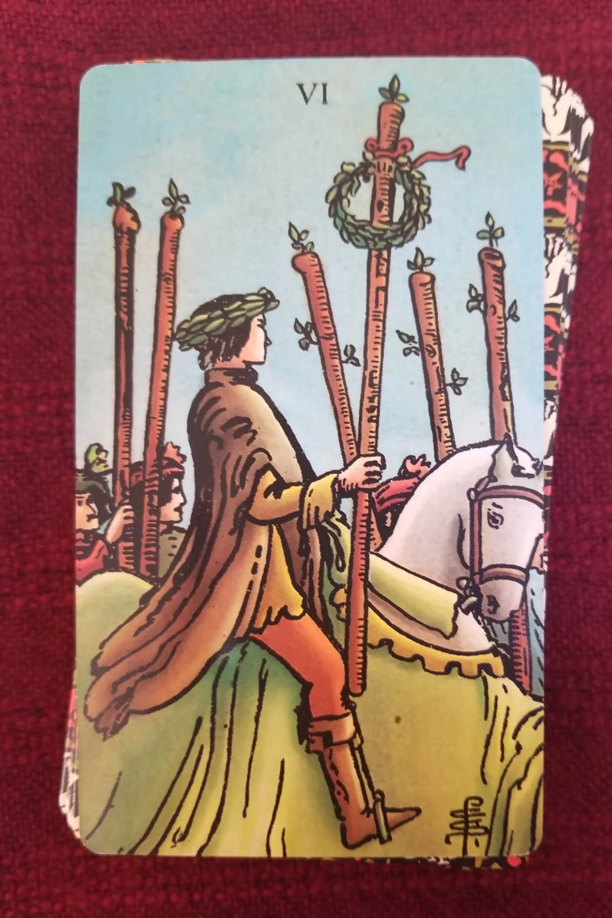 6 Of Wands Six Of Wands Thoth Tarot Card