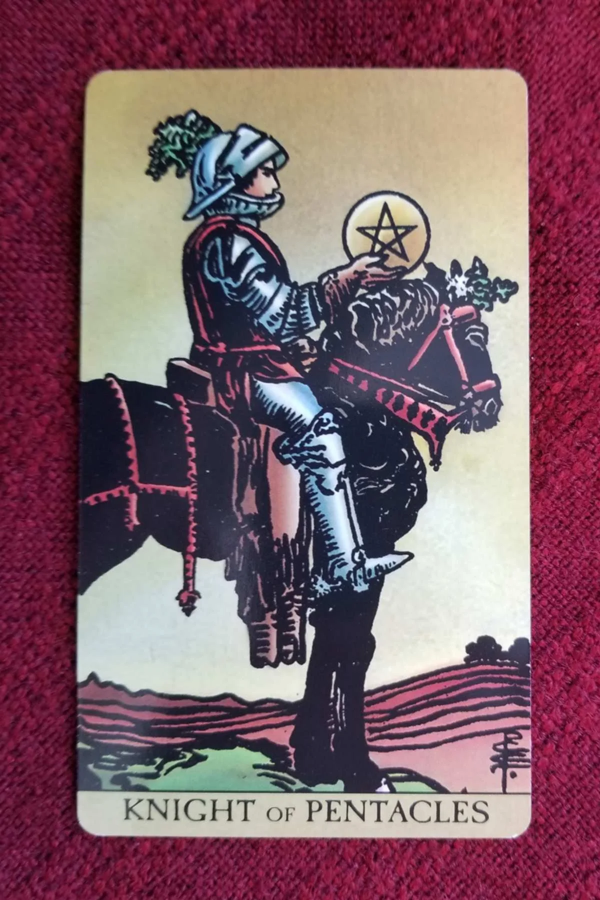 The Knight of Pentacles: Tarot Card of the Day