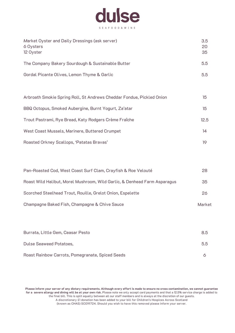 A LA CARTE — Dulse