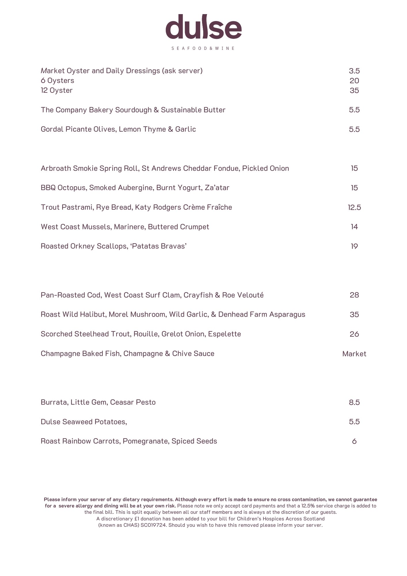 A LA CARTE — Dulse