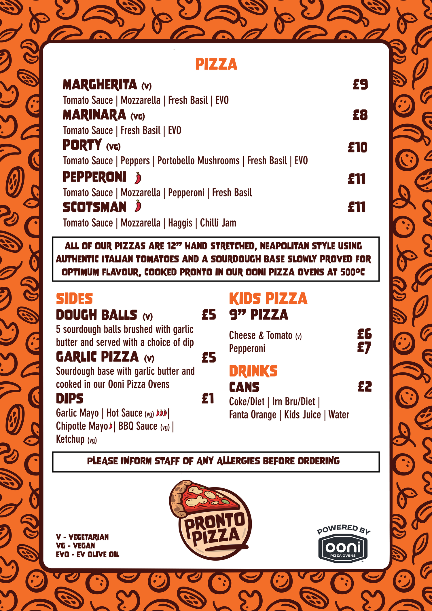 Pronto Pizza — Belmonte Catering