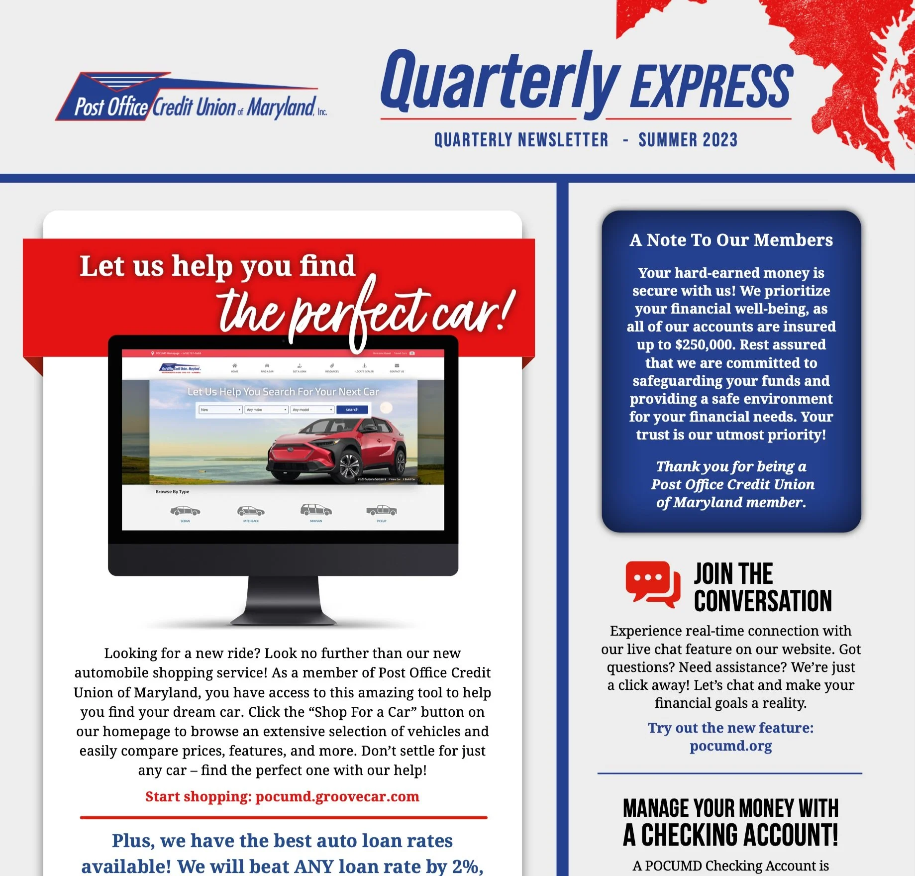 Newsletters — POCU of Maryland