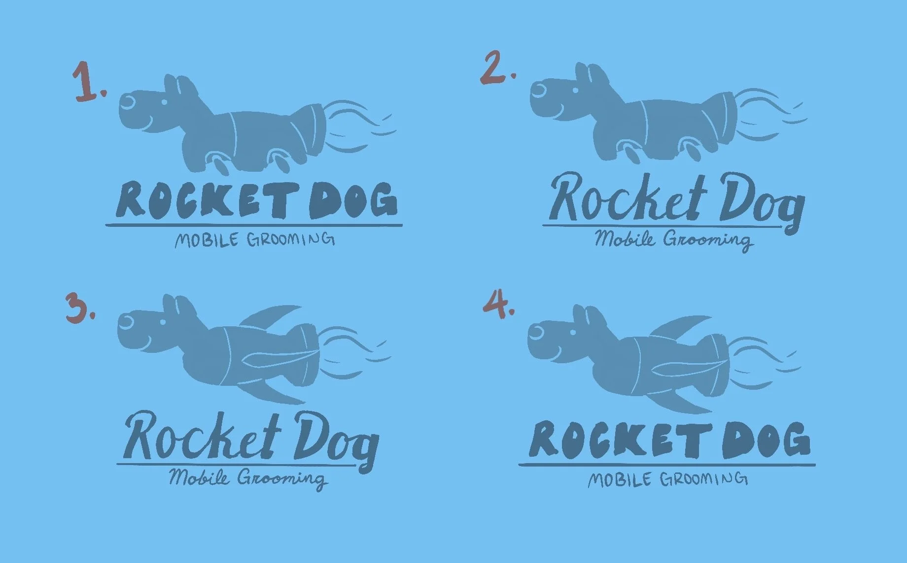 Rocket Dog - Brand and UI — Kim Fowler Arts