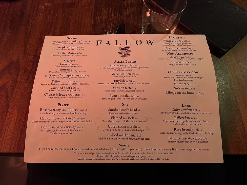 Why you must eat at Fallow in London — Hungry Soles