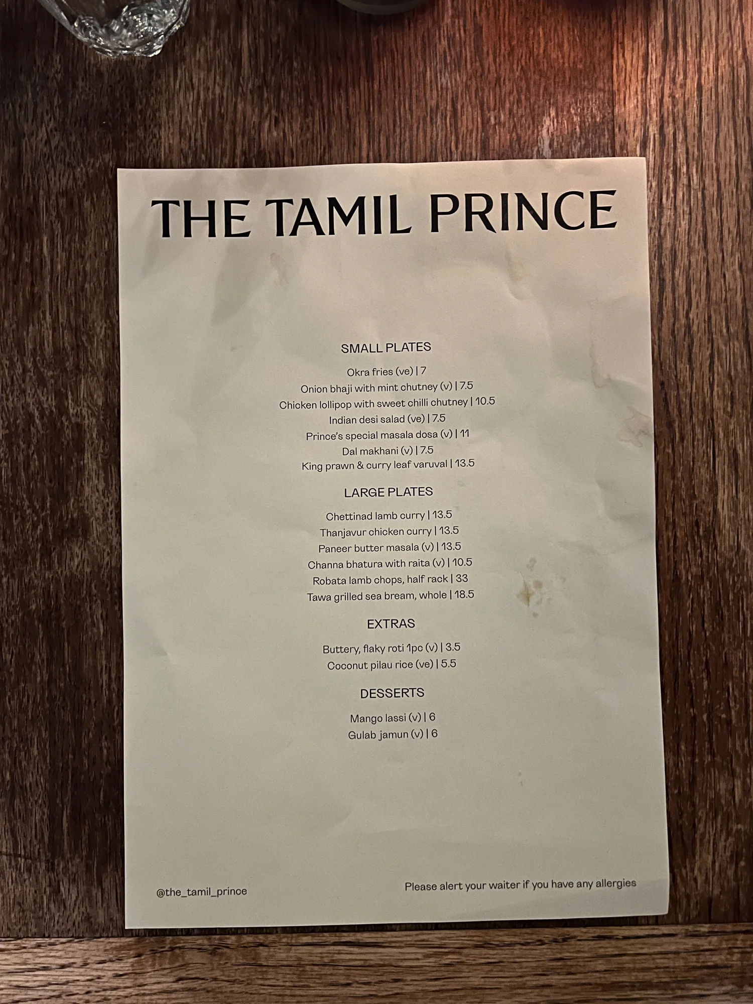 The Tamil Prince, London - Review 2024 — Hungry Soles
