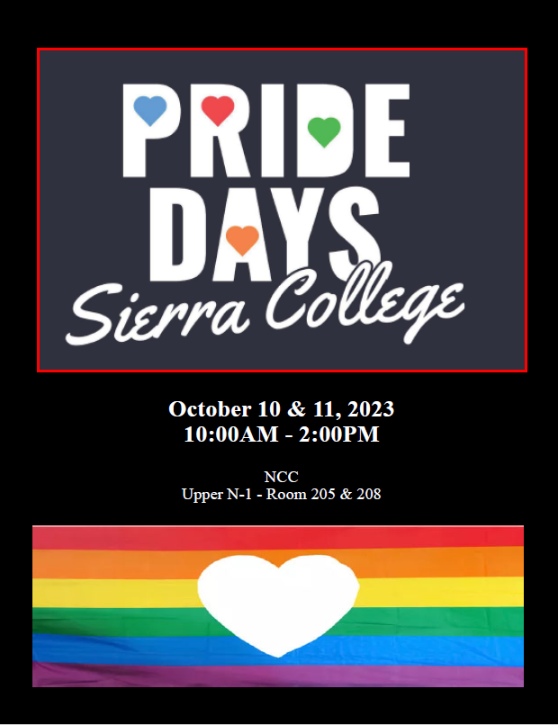 Sierra College Pride Days — NEVADA COUNTY PRIDE
