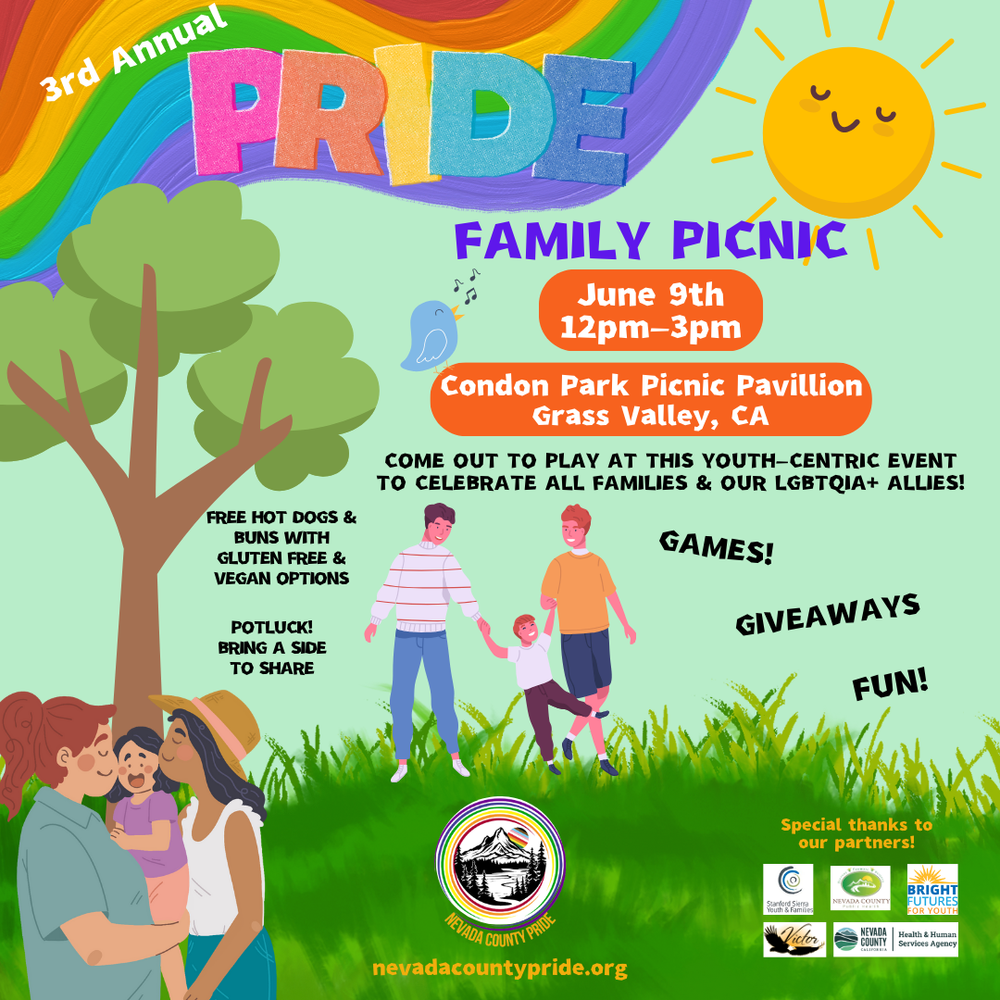 LGBTQ+ Pride Family Picnic — NEVADA COUNTY PRIDE