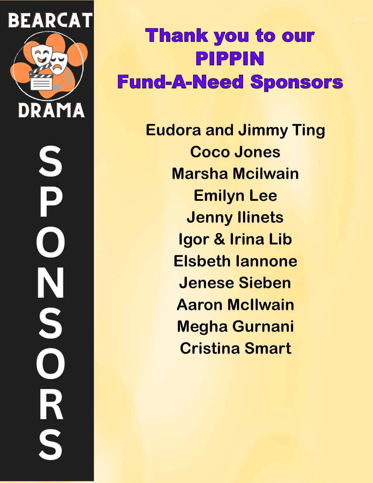 Sponsorship Opportunities — SAN MATEO HIGH SCHOOL DRAMA