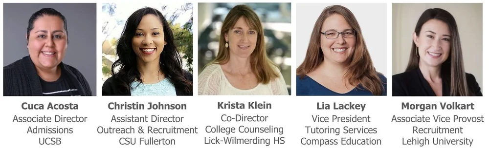 College Admissions Panel — Parents' Coalition of Bay Area High Schools