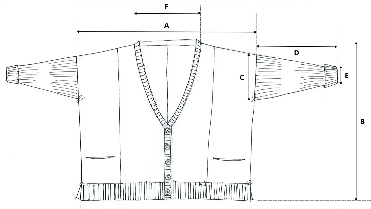 Modern machine knitting patterns - Lumb Bank Cardigan