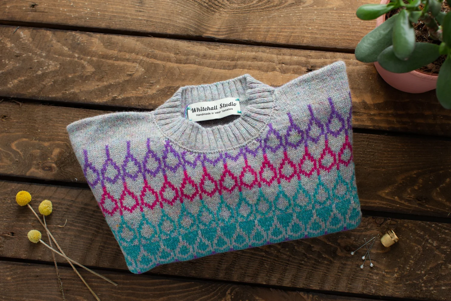 Three modern machine knitting patterns