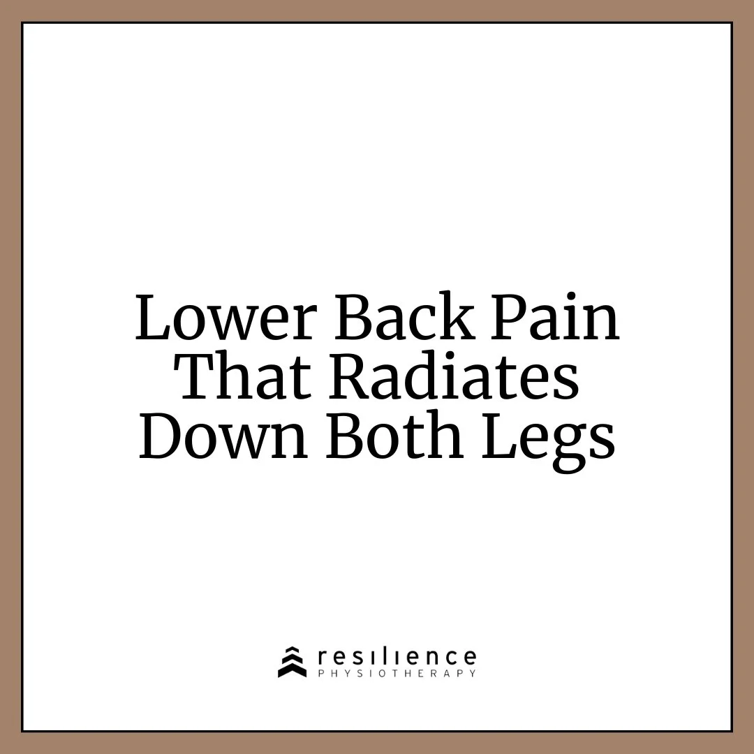Lower Back Pain That Radiates Down Both Legs: Surgery Isn’t Your Only ...