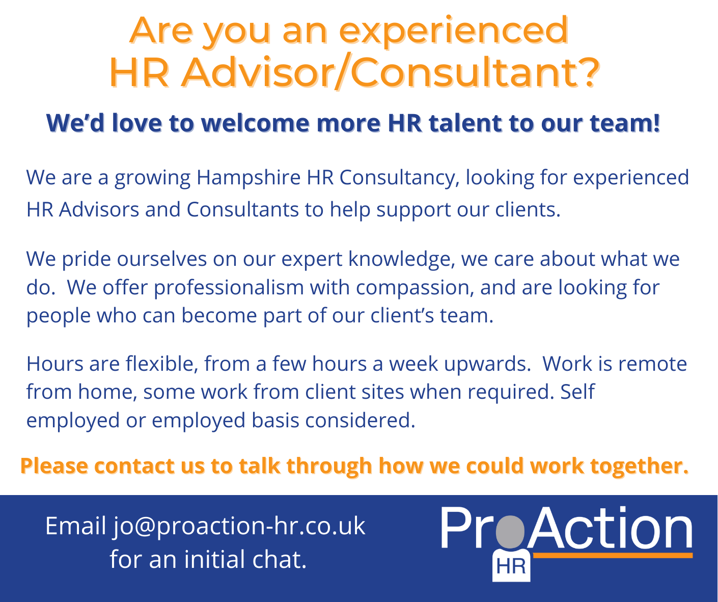 Join Our Team — ProAction HR - We Deliver People Change