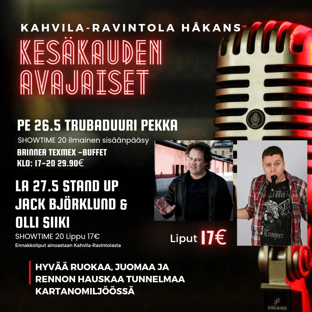 Tapahtumat — Kahvila-Ravintola Håkans