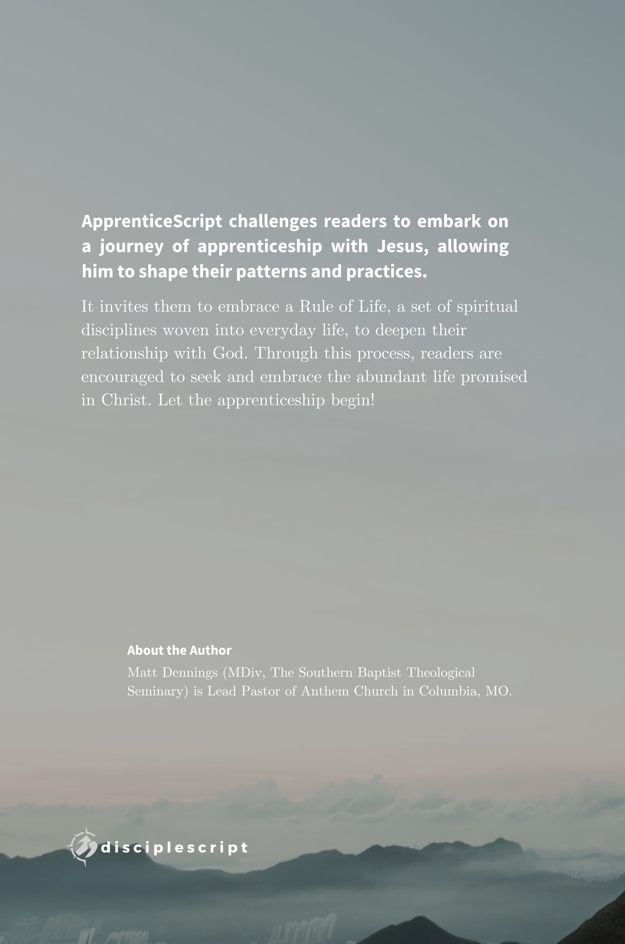 ApprenticeScript: Practices for Following the Way of Jesus — Anthem Church