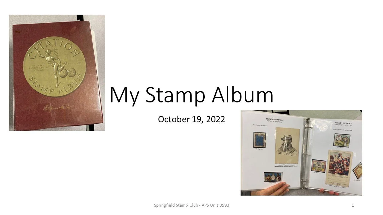 My Stamp Album — Springfield Stamp Club