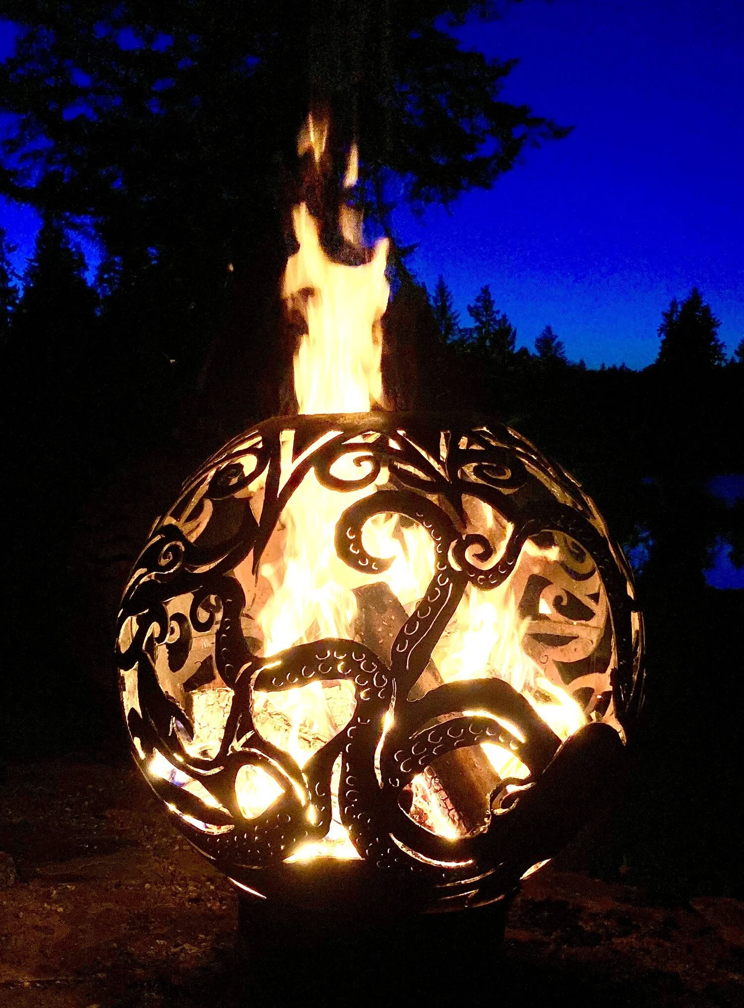 Drawn to the Sea - PNW Fireballs by Julia Perry