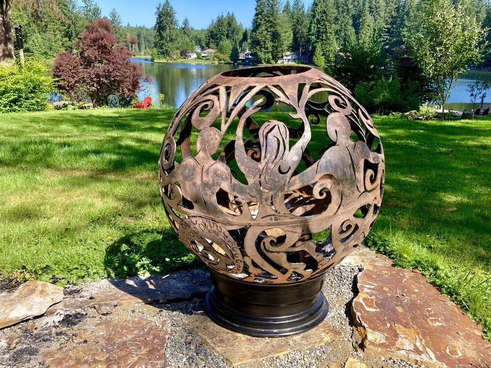 Drawn to the Sea - PNW Fireballs by Julia Perry