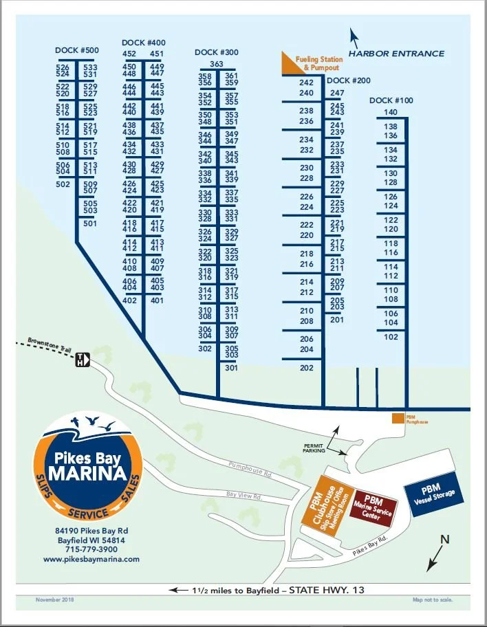 Harbor Map | Pikes Bay Marina