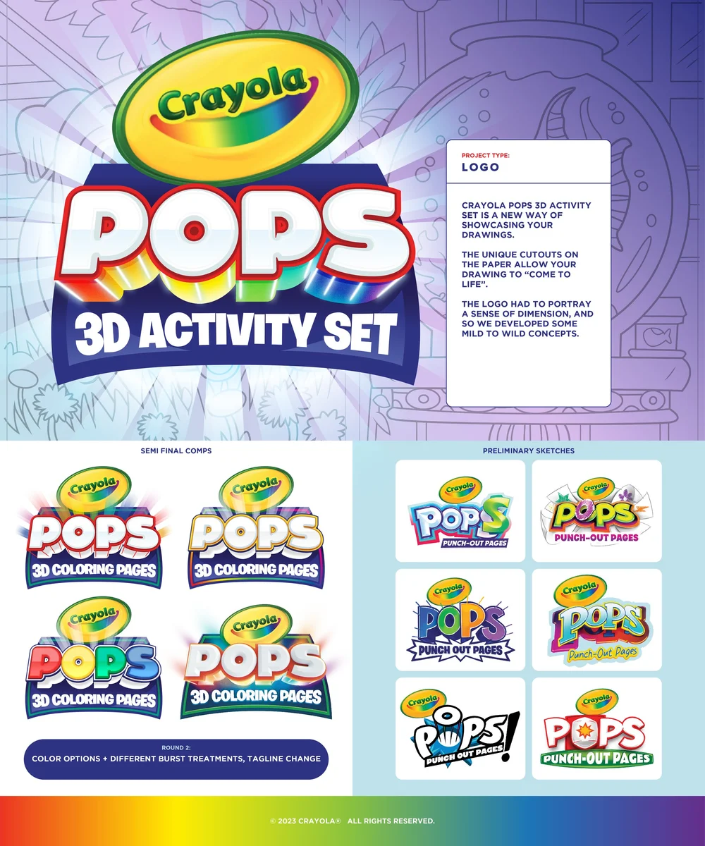 Crayola Pops 3D Activity Set — HRO DESIGN INC.