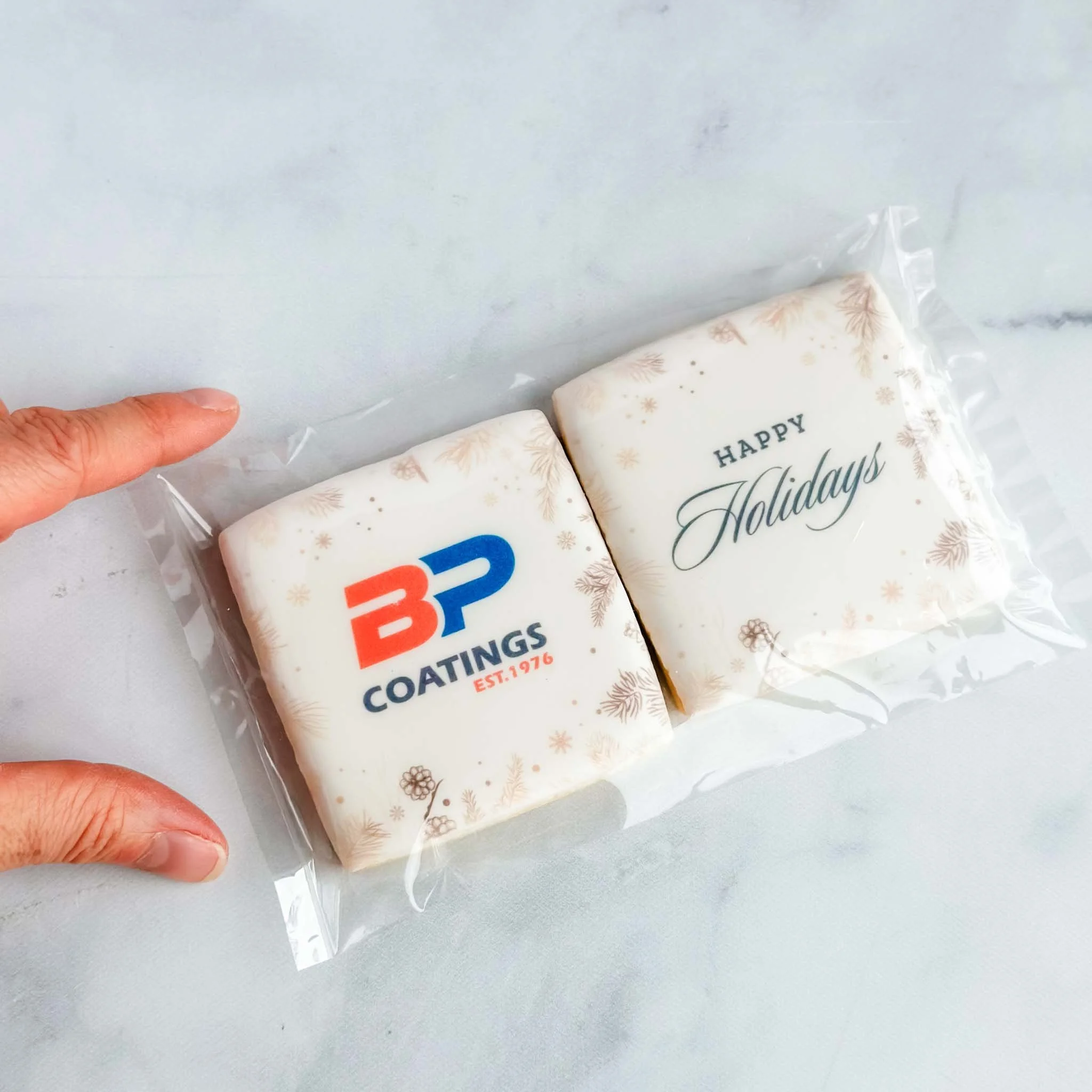 Holiday - 2 Large Bagged Logo Cookies Pack — A Worthy Cookie