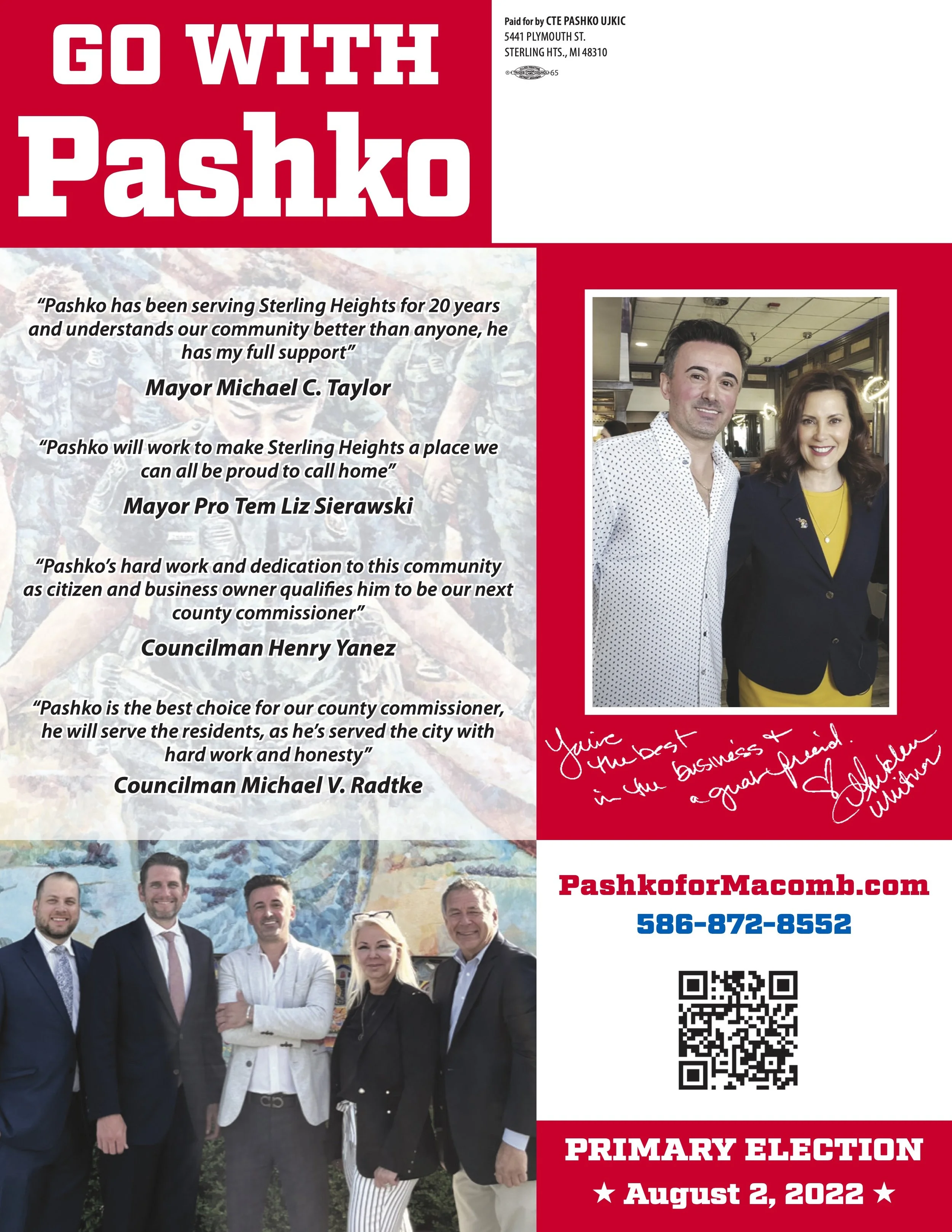 Welcome - Pashko for Macomb County Commissioner District 5