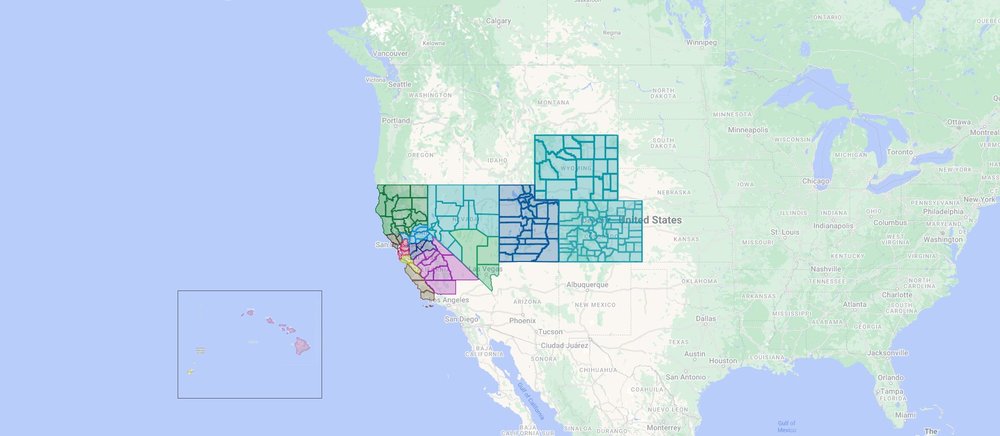 Locations — Norman S Wright