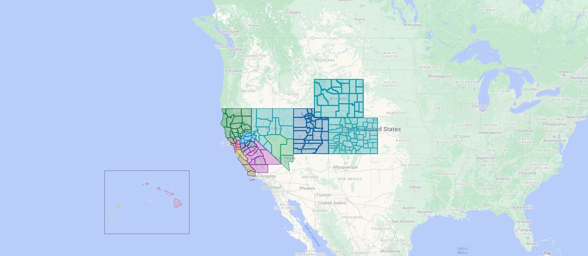 Locations — Norman S Wright