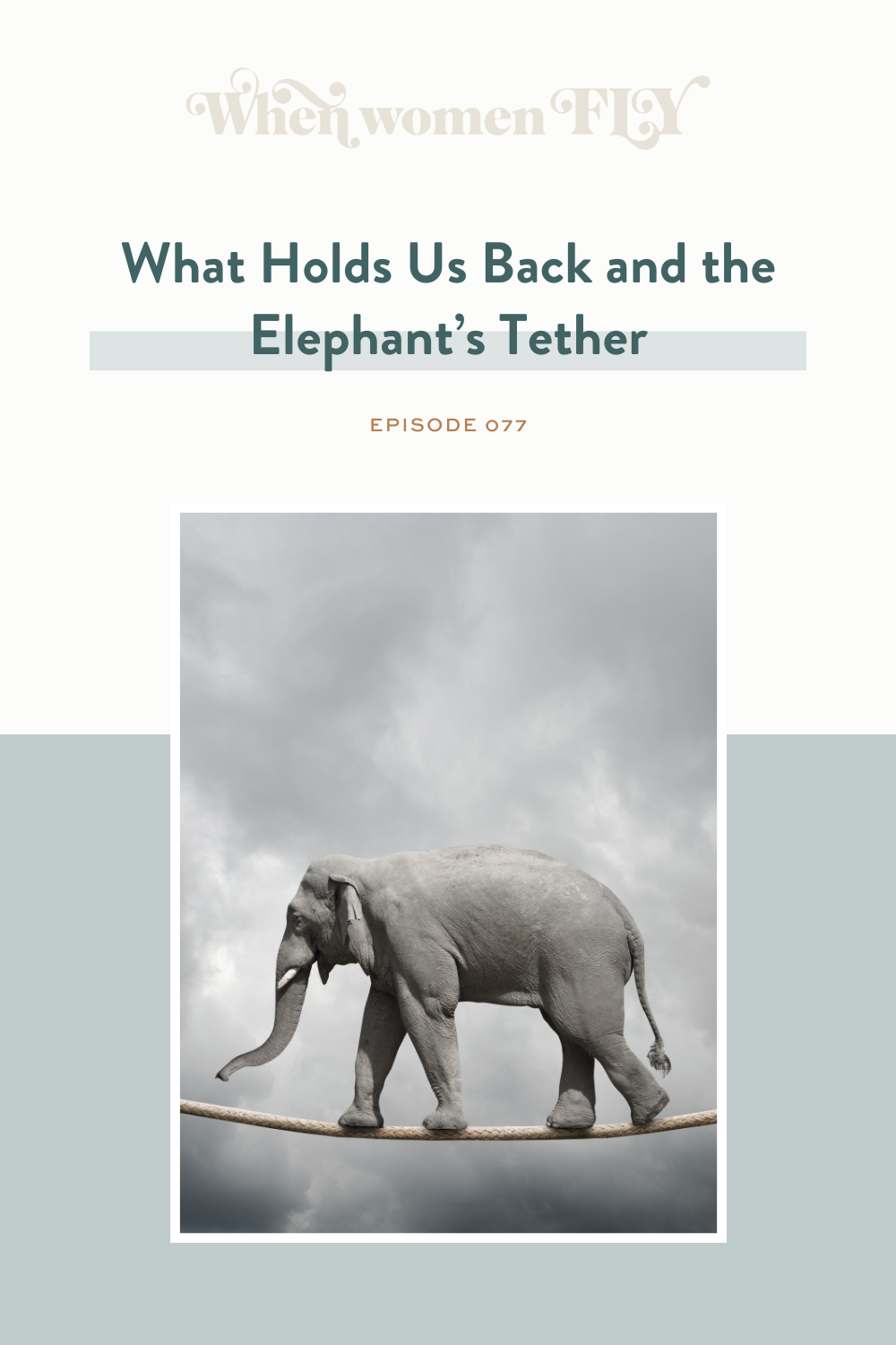 What Holds Us Back and the Elephant’s Tether | When Women Fly Podcast