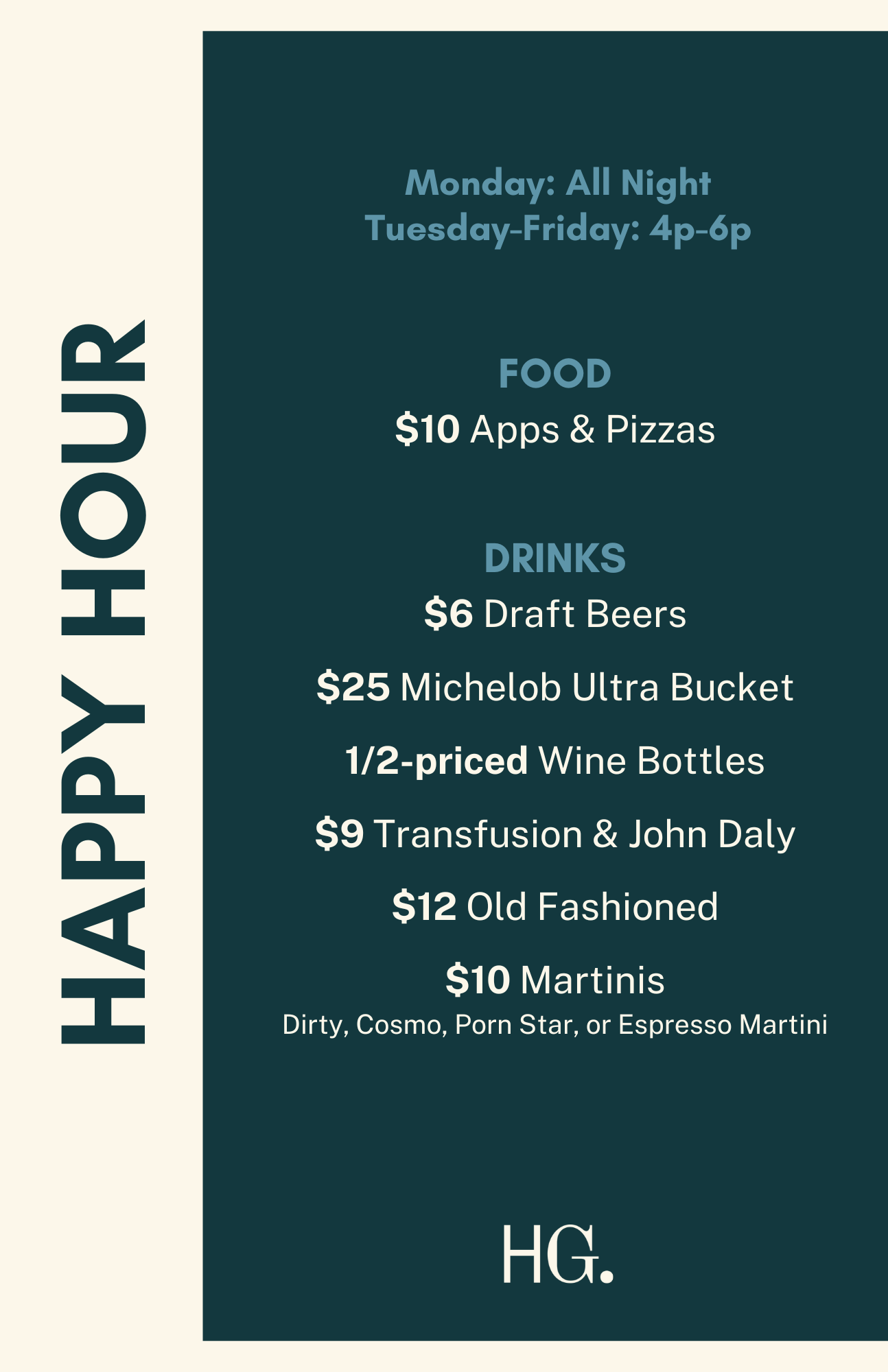 Hudson Golf — Happy Hour