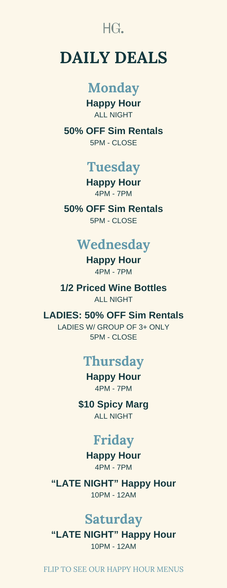 Happy Hour — Hudson Golf